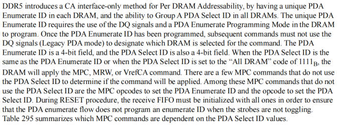 【JESD79-5之】4 DDR5 SDRAM命令描述和操作-16(per DRAM addressability(PDA))_枚举id和选择id之间的关系-CSDN博客