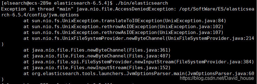 ElasticSearch启动报错:java.nio.file.AccessDeniedException_es启动报错 main java.nio.file-CSDN博客