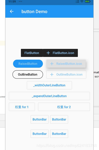 (15)各种Button 与排列 OutlineButton，ButtonBar，Expanded，RaisedButton，StadiumBorder，FlatButton.icon_自定义 ...
