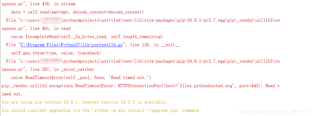 解决Python报错：raise ReadTimeoutError(self._pool, None, 'Read timed out.')-CSDN博客