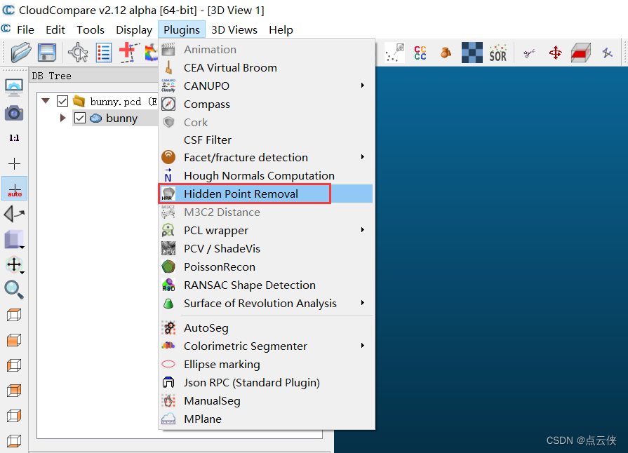 CloudCompare——隐点移除【2025最新版】_cloudcompare删除一部分点-CSDN博客