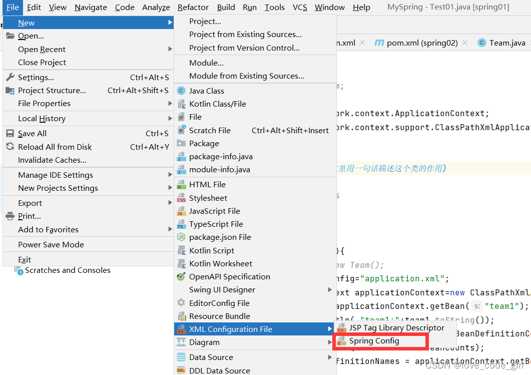 关于idea中maven创建的项目，新建xml文件没有spring config_maven3.9.6 没有spring config-CSDN博客
