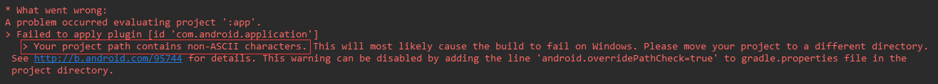 Android Studio 中导入 Flutter 项目出现 Your project path contains non-ASCII characters. 解决方法_Flutter-CSDN专栏