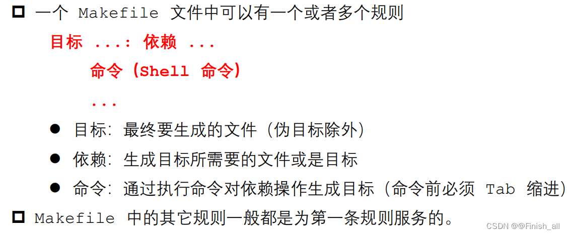 Linux编程 Makefile常用知识点总结（项目管理）_linux相关命令及makefile文件的编写实验总结-CSDN博客