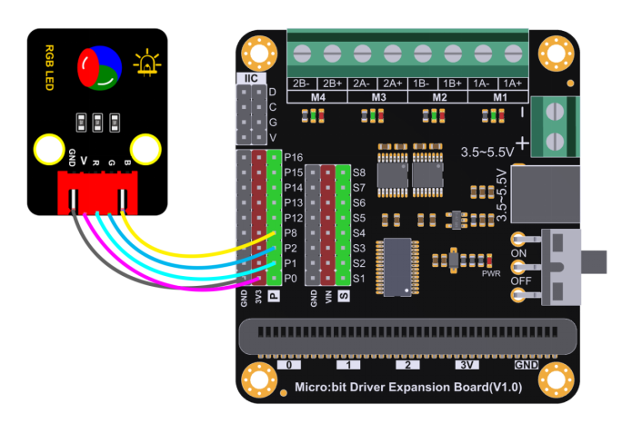 Micro：bit 共阳RGB 灯实验_microbit灯-CSDN博客