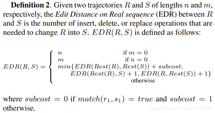 EDR距离论文理解与JAVA实现_edit distance on real sequence-CSDN博客
