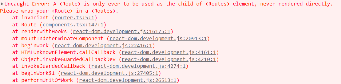 react路由配置和报错处理_react-router使用 unknown keyword formatminimum-CSDN博客