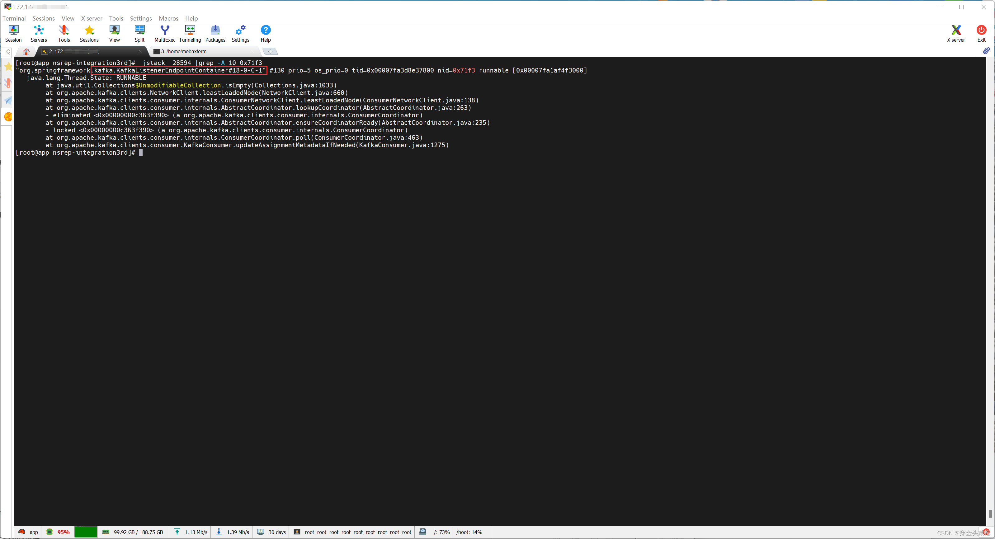 线上问题-CPU使用频率飙升_mobaxterm查看cpu占用-CSDN博客