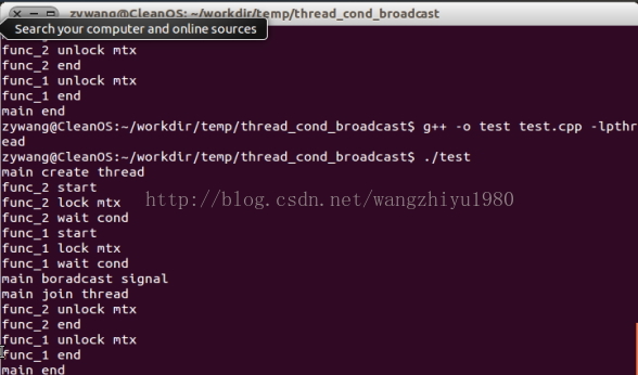 C Pthread Cond Wait 和 Cond Broadcast的使用 C Condition Signal Broadcast Wait Csdn博客