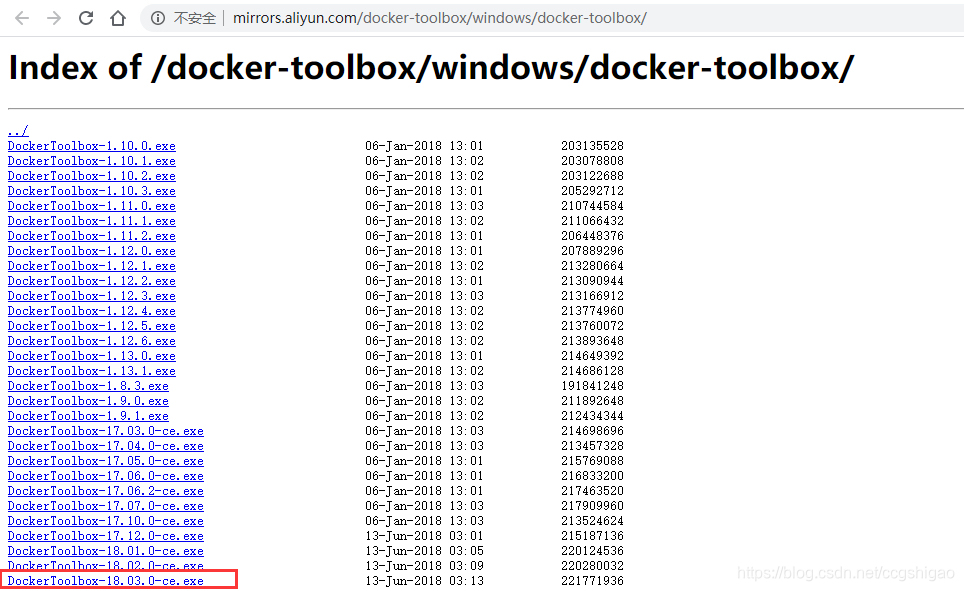 Windows下Docker安装（docker-toolbox）_dockertoolbox-18.03.0-ce-CSDN博客