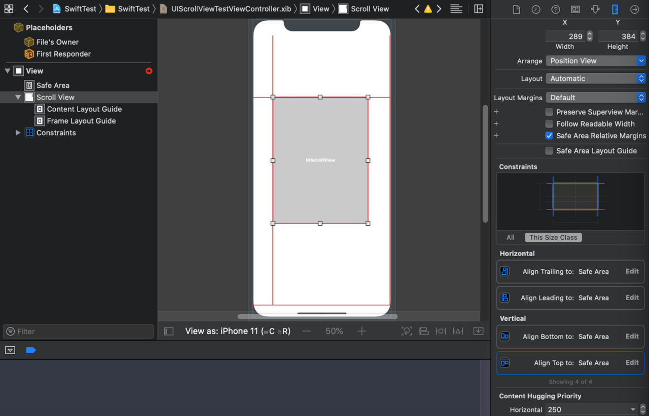 高版本（xcode11 xcode12）scrollview在storyboard/xib的布局——Objective-C_scrollview 新布局-CSDN博客