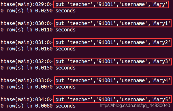 Hbase分布式数据库操作与编程——hbase 练习、hbase Shell数据库表创建、hbase Shell数据访问操作、hbase