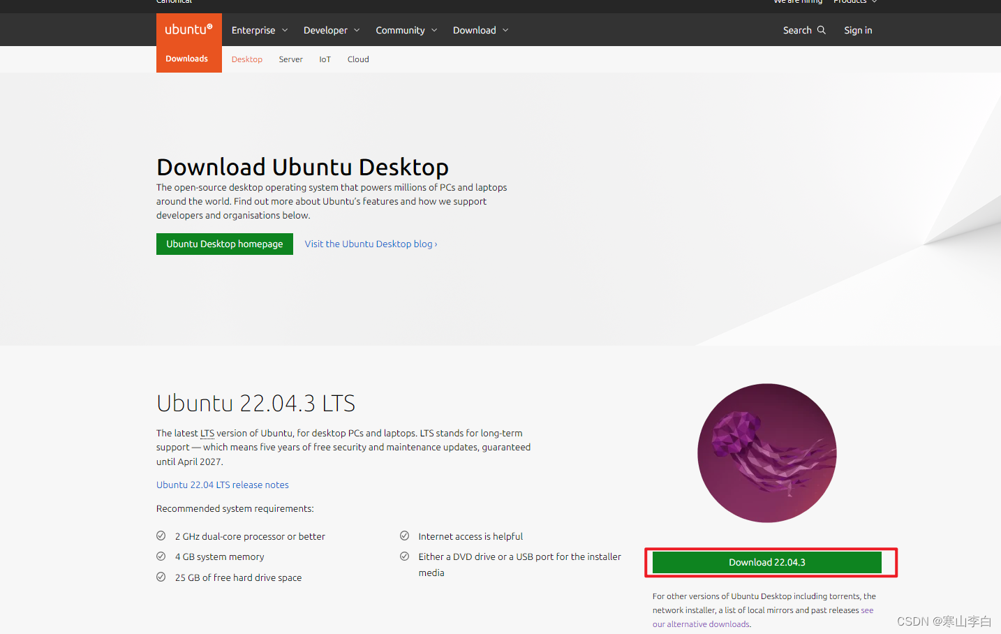 Ubuntu下载指南：从官网获取桌面版与服务器版,-CSDN博客