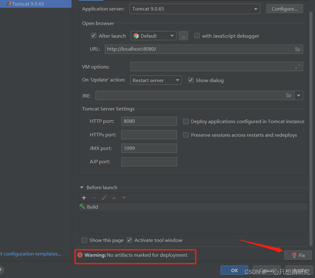 Idea——Tomcat和Maven使用 报错——Warning: No artifacts configured 解决方法-CSDN博客