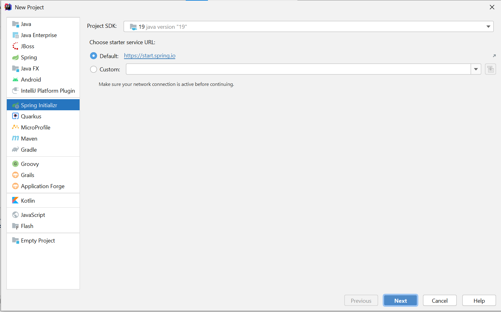 在idea使用springinitializr创建springboot项目时出现json解析错误error Parsing Json Response Csdn博客