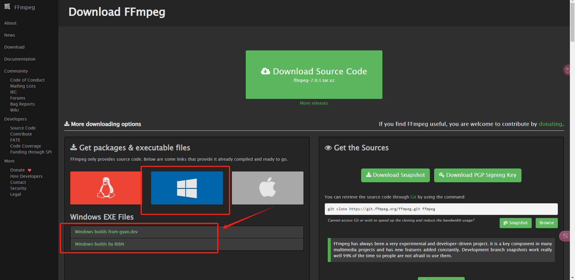 Windows详细安装ffmpeg图解_windows builds from gyan.dev-CSDN博客