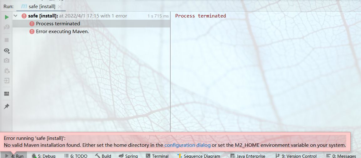【IDEA】Error running : No valid Maven installation found. Either set the home directory in the-CSDN博客