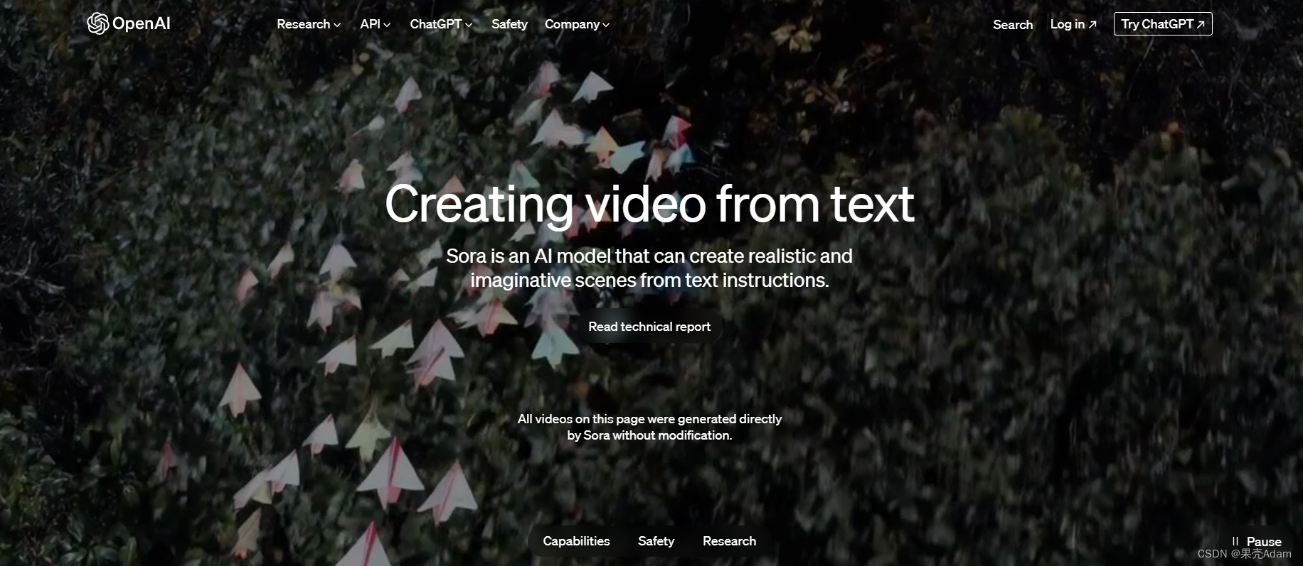 OpenAI-Sora视频生成模型震撼来袭-CSDN博客