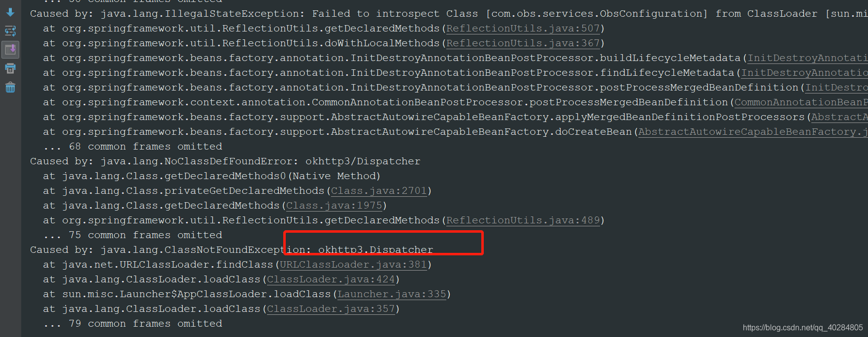 踩坑日志2-java.lang.NoClassDefFoundError: okhttp3.Dispatcher-CSDN博客