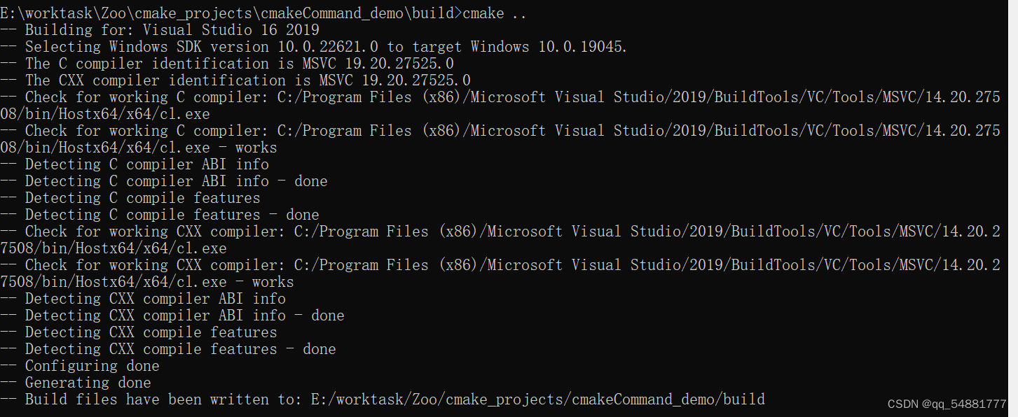 一个简单的cmake项目_cmake c项目demo-CSDN博客