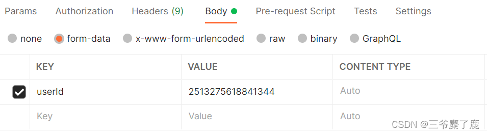 解决Postman发送请求报错org.springframework.web.bind ...