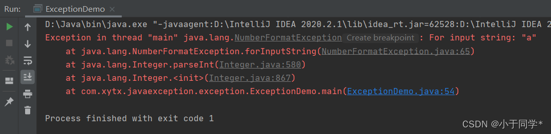 Java 异常_create breakpoint-CSDN博客