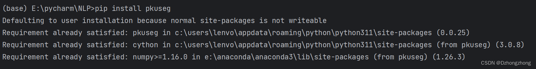 安装pkuseg_pkuseg安装-CSDN博客