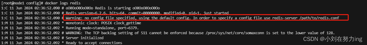 容器部署redis，无法加载配置文件问题Warning: no config file specified, using the default config. In order to ...