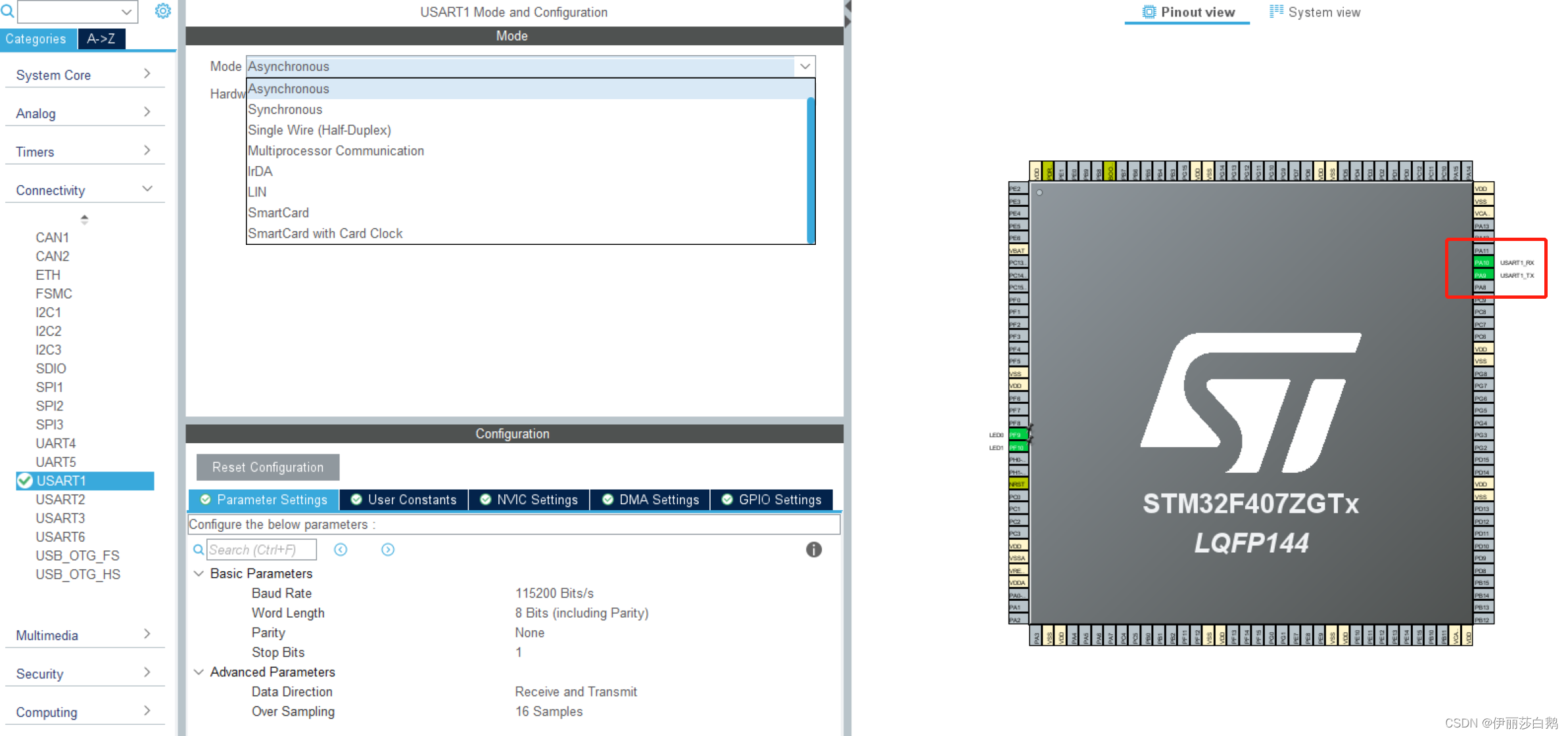 STM32 CubeMX 串口通信_cubemx配置f4串口-CSDN博客