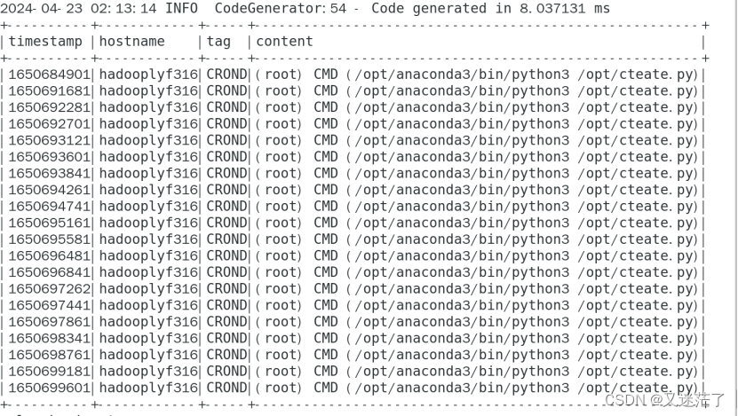 实验五 Spark Structured Streaming编程实践_运行之前需要关闭“tail终端”内的tail命令并重新运行tail命令,否则多次运行测试-CSDN博客