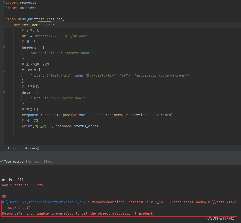 【Python】提示ResourceWarning的解决办法_resourcewarning: unclosed socket