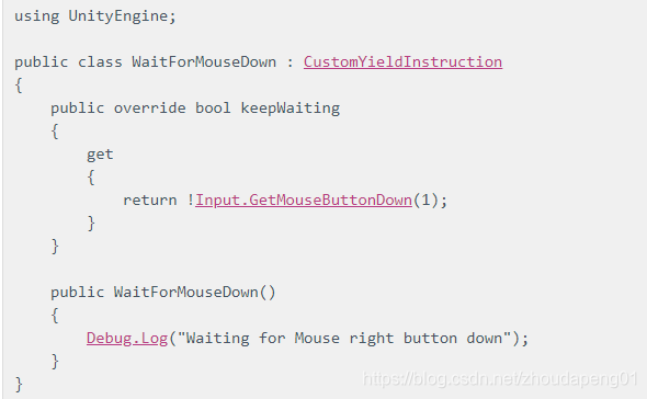 Unity中自定义协程函数_unity yieldinstruction-CSDN博客