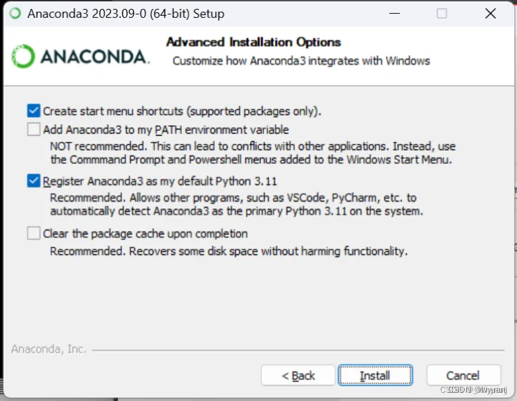 Win安装Conda及其环境配置（包含pip、conda换源）_windows安装conda-CSDN博客