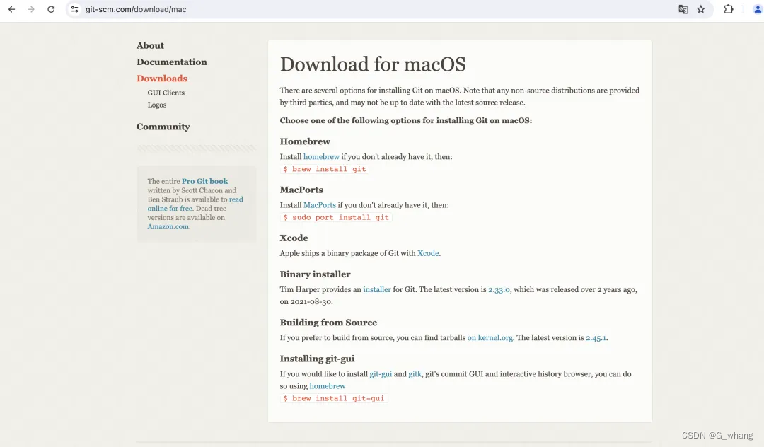 Mac 安装 git_mac下载git-CSDN博客