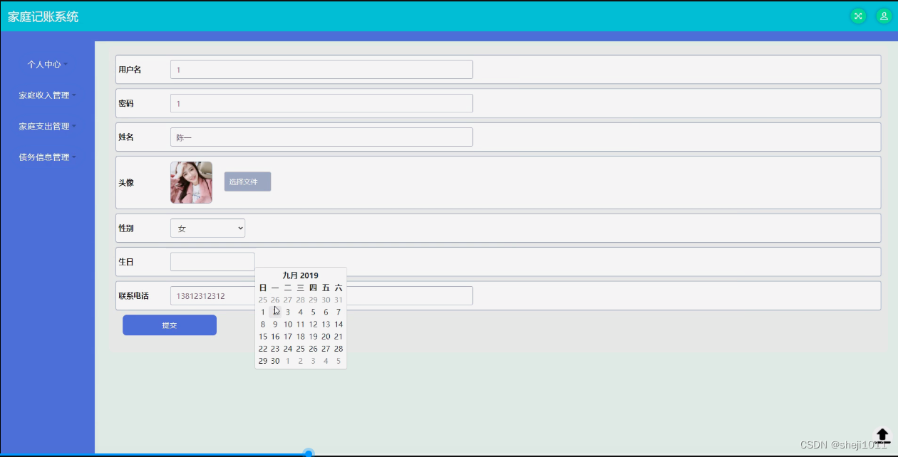 Java毕设项目家庭记账系统（javavuemybatismavenmysql）vuejavamysql 记账本 Csdn博客