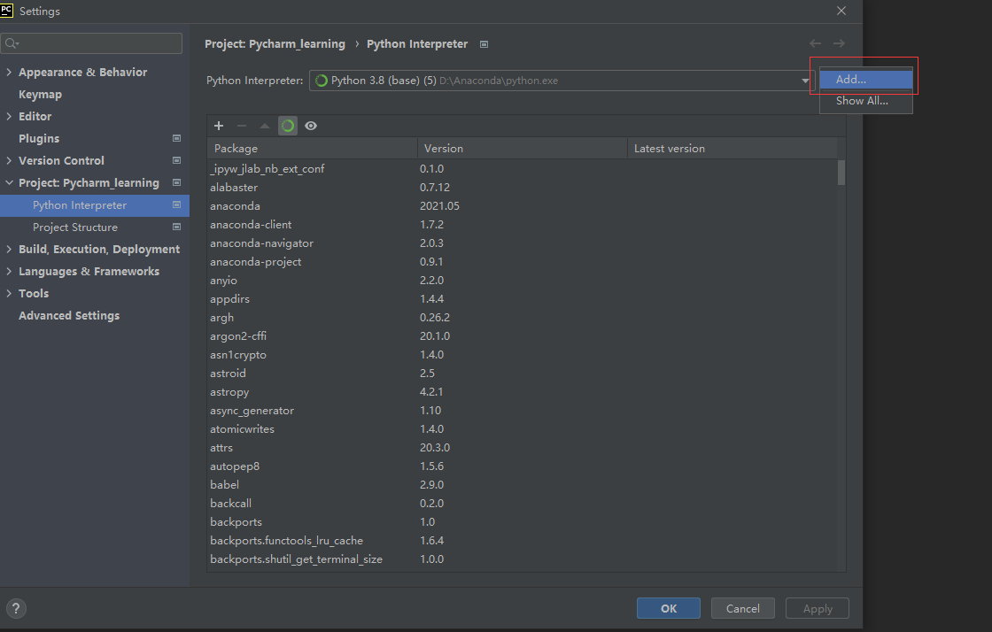 Pychram引入conda环境_pycharmconda environment-CSDN博客
