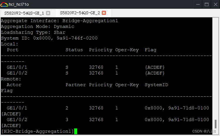 H3C链路聚合_port link-aggregation group 1-CSDN博客