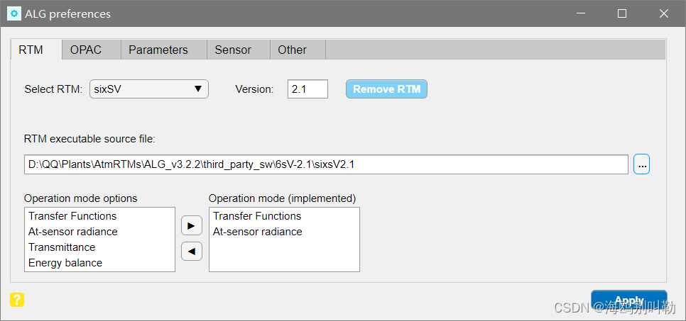 ALG(Atmospheric Look-up table Generator)大气查找表生成器下载、配置及6sV2.1生成LUT（学习笔记1）_alg look-CSDN博客
