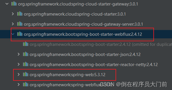 Spring MVC found on classpath, which is incompatible with Spring Cloud Gateway at this time ...