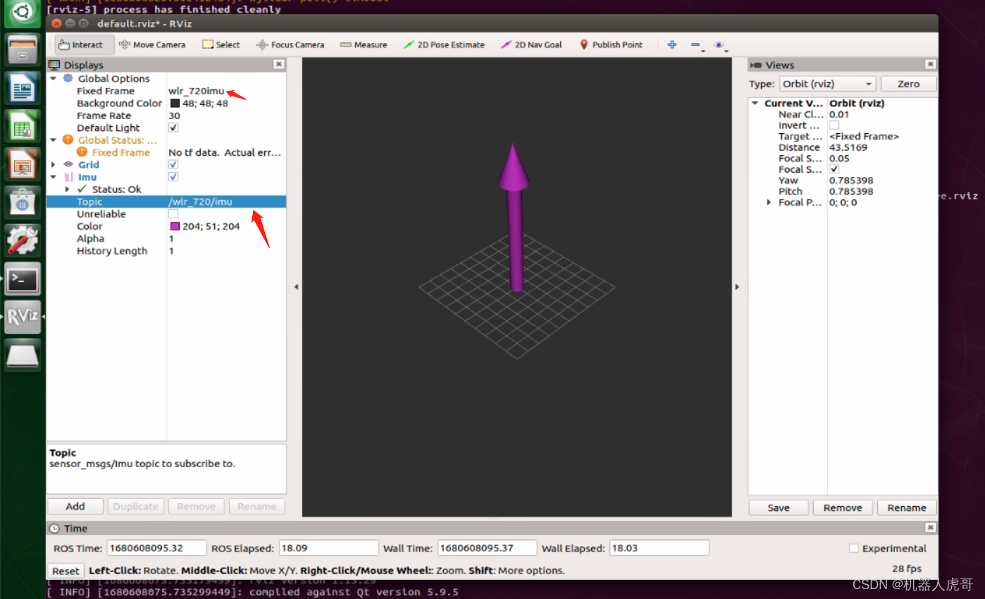【EHub_tx1_tx2_E100】 WLR-720多线激光 雷达在Ubuntu18.04 + ROS_ Melodic 环境评测 ...