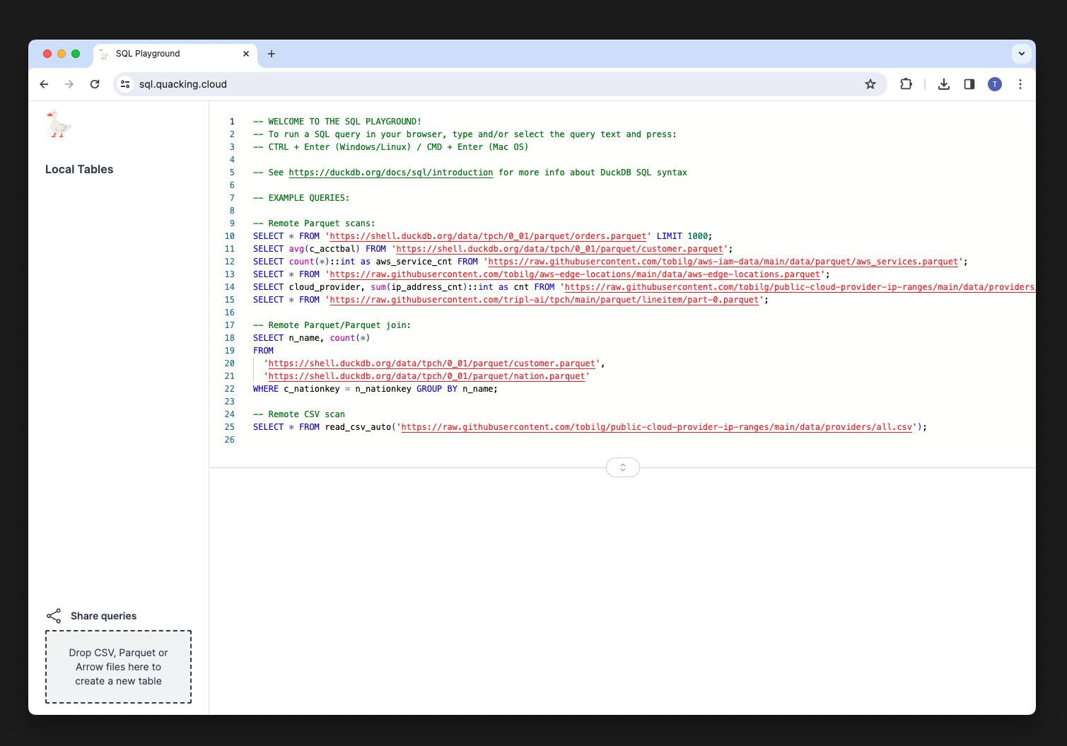 Using DuckDB-WASM for in-browser Data EngineeringRapid prototyping SQL Queries & Data ...