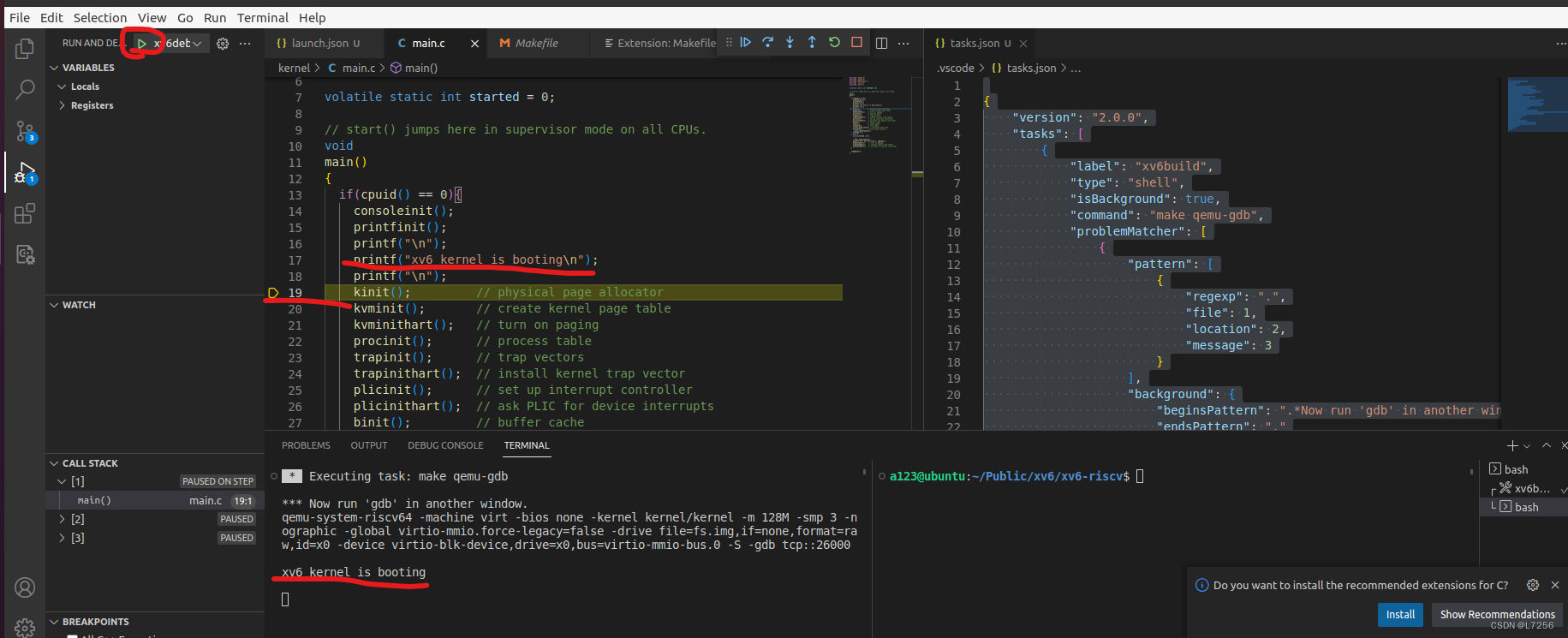 从零开始使用Vscode调试XV6_xv6 configured debug type cppdbg is not-CSDN博客