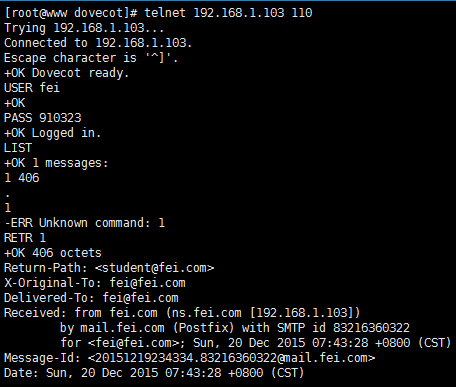 linux(CentOS)之postfix服务器Dovecot接收邮件-CSDN博客