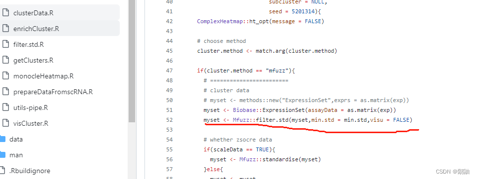 ClusterGVis包出现unable to find an inherited method for function ‘exprs’ for signature ...