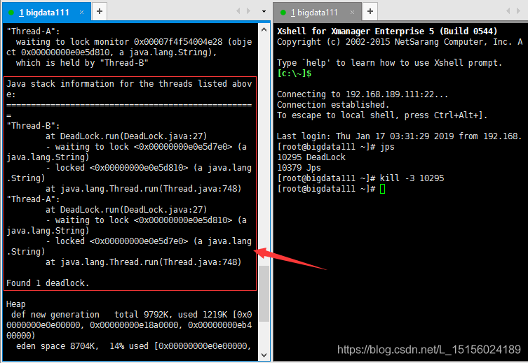 Java死锁分析（jstack、jconsole、JProfiler、Linux和Windows）_jconsole 热点代码分析-CSDN博客