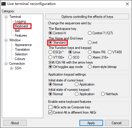 MobaXterm 使用 Oh My ZSH home键 end键 小键盘区无效_debian zsh home end 键-CSDN博客