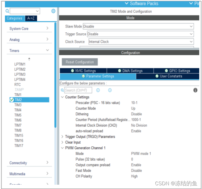 Stm32 Tim Dma Burst 输出变频 Pwm 波形stm32 Dma Pwm Csdn博客