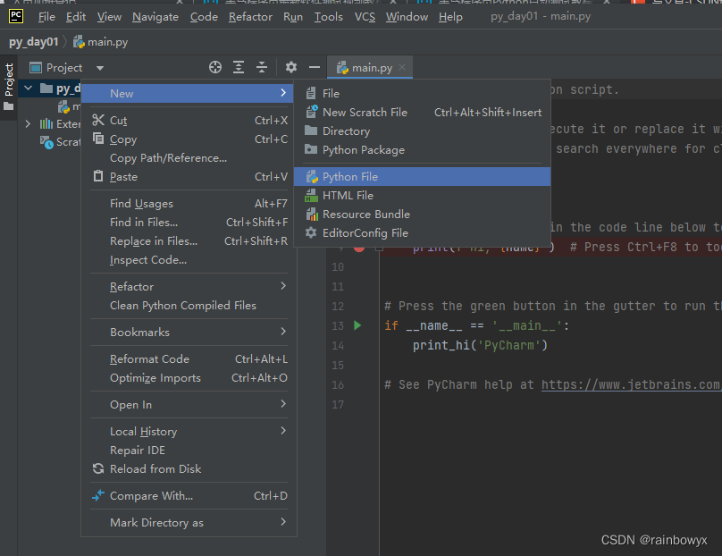 python和pycharm在windows的环境配置安装以及用pycharm写代码（已备）_dowonload pycharm-CSDN博客