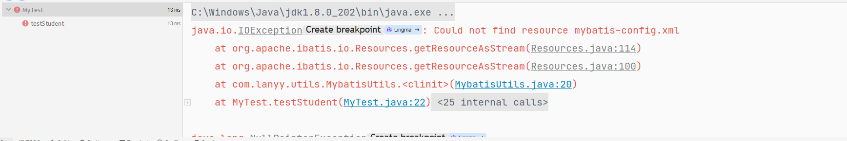 解决idea报错could Not Find Resource Mybatis Configxml最全排错解决收录 Csdn博客 0971