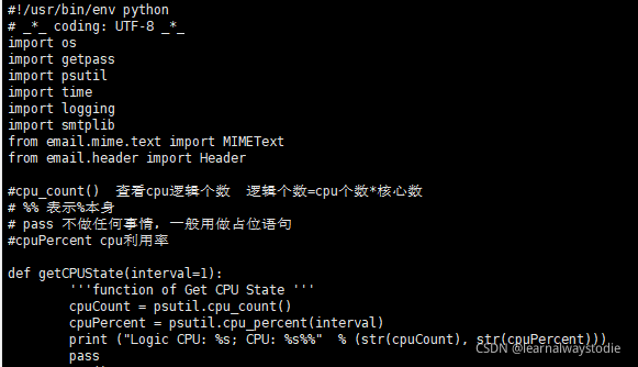 Python监控内存和cpu以及服务器指标 Psutil模块windows进程里面显示的cpu占用率与python的psutil库间隔1s